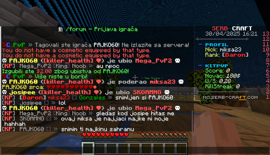 Vredjanje psovanje - Pregledane prijave - SERB-CRAFT Forum