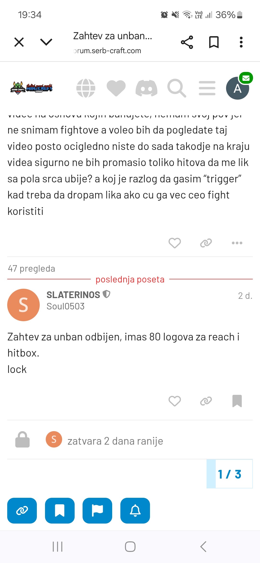 Prijava igraca koj bije sa malo vise blokova - Pregledane prijave - SERB-CRAFT Forum